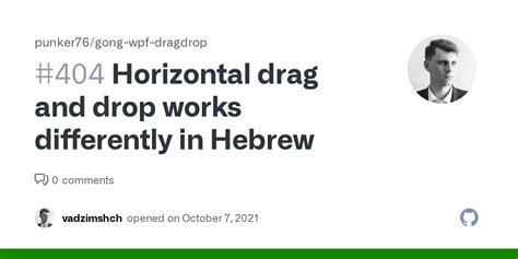 Horizontal Drag And Drop Works Differently In Hebrew · Issue 404 · Punker76gong Wpf Dragdrop