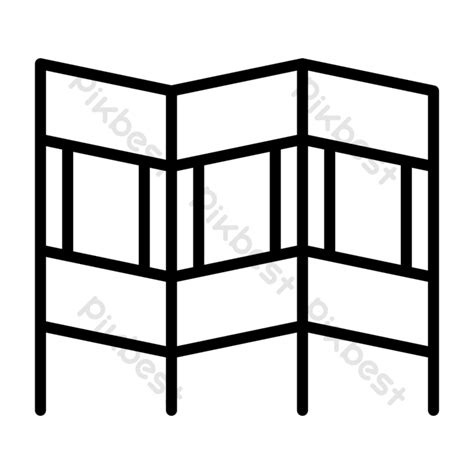 Partition Line Icon Vector Png Images Ai Free Download Pikbest