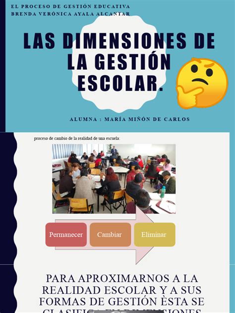Las Dimensiones De La Gestión Escolar Pdf Pedagogía Escuelas