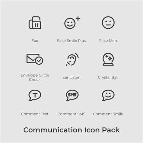 Premium Vector Phone Massage Icon Set