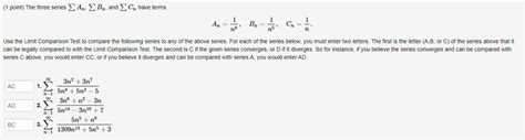 Solved The Three Series ∑an ∑bn ﻿and ∑cn ﻿have