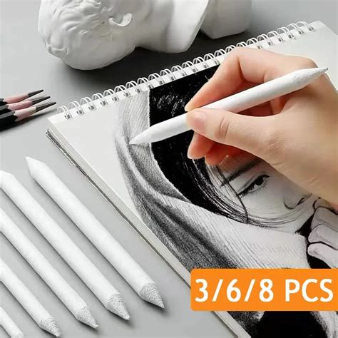 스케치 종이 펜 지우개 흰색 스케치 숯 도구 Xuan 종이 펜 아티스트 미술 용품 3 개 68 개 핸드폰닷컴