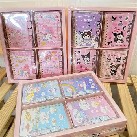 Ambr Mini Kuromi Kuromi Portable Notebook My Melody Anime Figure Coil