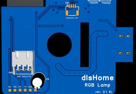 Custom PCB For D Printed LED Lamp Platform For Creating And Sharing Projects OSHWLab