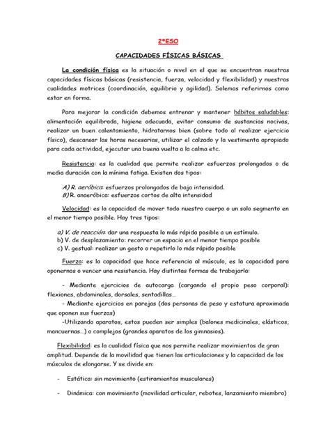 Ud 1 Vida Activa Y Saludable Cfb Pdf Flexibilidad Anatomía