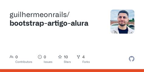GitHub Guilhermeonrails Bootstrap Artigo Alura