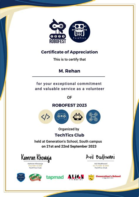 Muhammad Rehan Allauddin On Linkedin Robofest2023 Volunteer Innovation