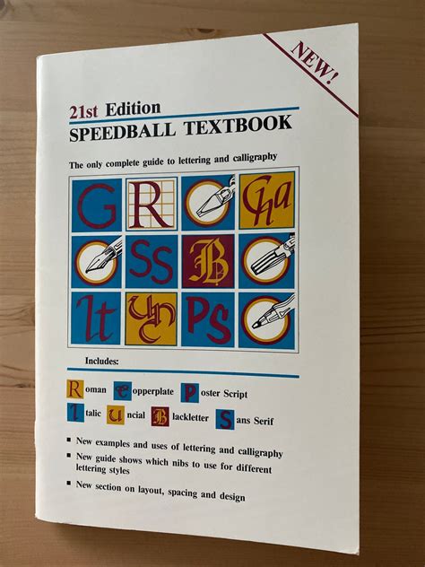 Speedball Textbook Guide To Lettering And Calligraphy 21st Edition