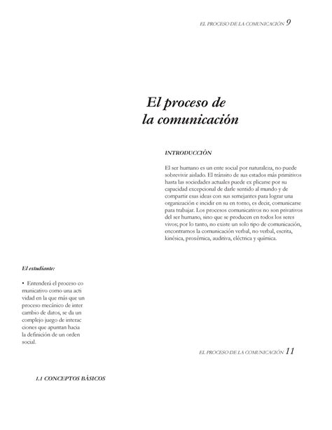 Unidad 1 Proceso De Comunicación Humana El Proceso De La ComunicaciÓn