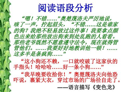 中考小说阅读专题 人物形象的分析 ppt download