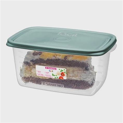 Pote Retangular Plástico Sanremo ml Lojas Pinguim