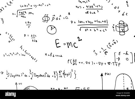 Math Equations Hand Write Scientific Formulas And Calculations In
