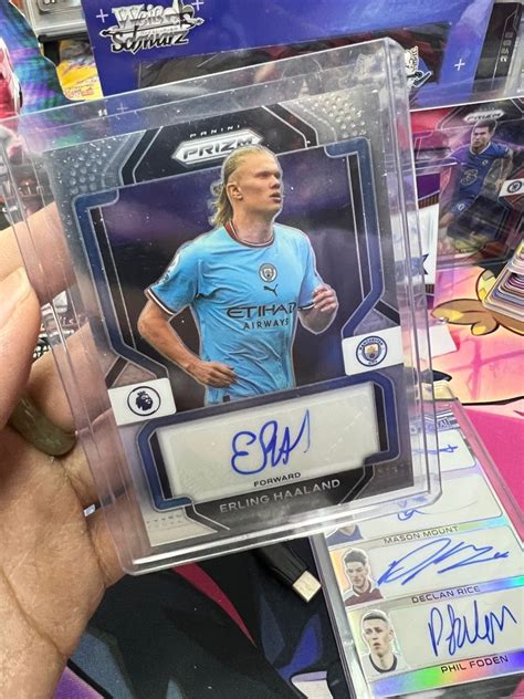 Erling Haaland Base Autograph Panini Prizm Hobby Box Hobbies And Toys