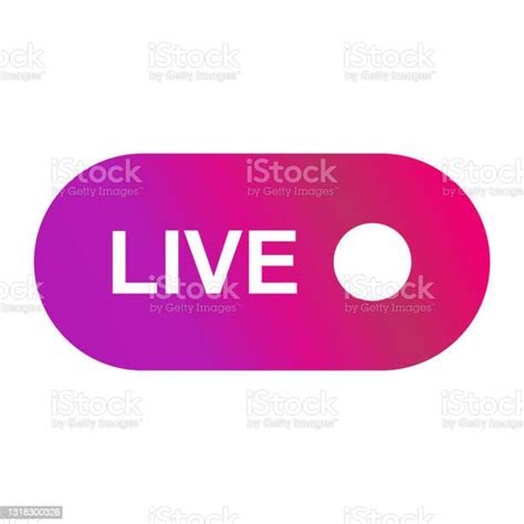 라이브 스트리밍 아이콘입니다 흰색 배경에 격리된 현대 공기 벡터 버튼 디자인 라이브 스트리밍에 대한 스톡 벡터 아트 및 기타