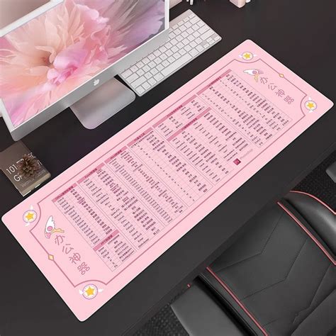 加长加大鼠标垫办公快捷键大全加厚大号电竞游戏电脑桌垫 虎窝淘