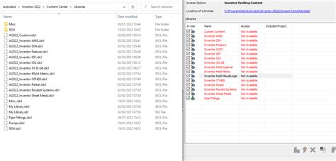 Solved Content Center Libraries Not Availible After Update Autodesk Community
