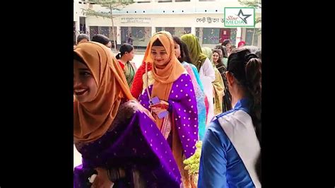 ফুল দিয়ে বরণ করে নিল শিক্ষার্থীদের সেন্ট ইউফ্রেজীস্ বালিকা উচ্চ