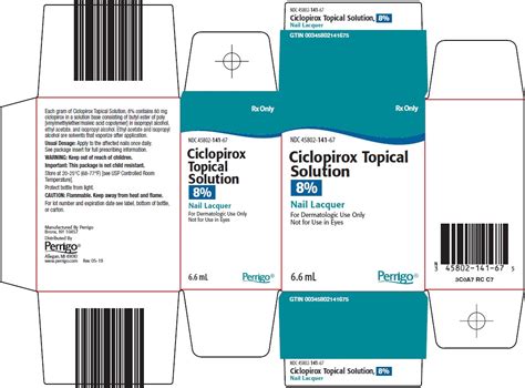 Ndc Package 45802 141 67 Ciclopirox Solution Topical