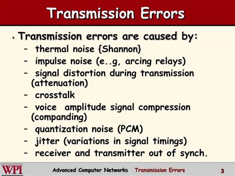 PPT Transmission Errors Error Detection And Correction PowerPoint Presentation ID