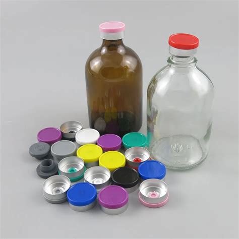 10 X 빈 투명 앰버 유리 의료용 병 100ml 100cc 약물 액체 주입 바이알 병 고무 마개 플립 오프 캡리필 병