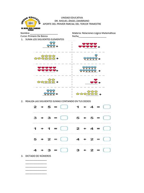 Aporte Primer Parcial Del Tercer Trimestre Realciones Logico