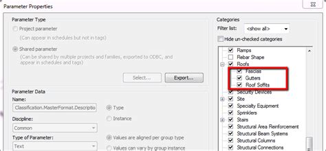 Revit Parameters From Classification Manager Are Not Added To