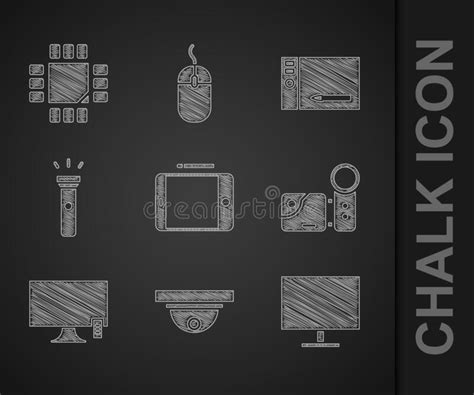Set Graphic Tablet Motion Sensor Computer Monitor Screen Cinema