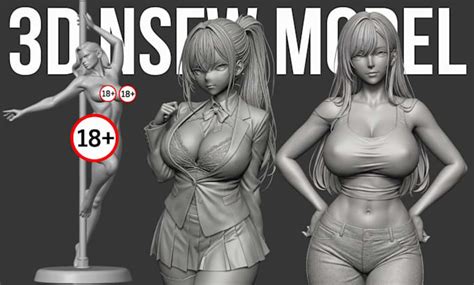 Do 3d Nsfw Character Model 3d Nsfw Figurine Nsfw Anime Figure Nsfw Toy