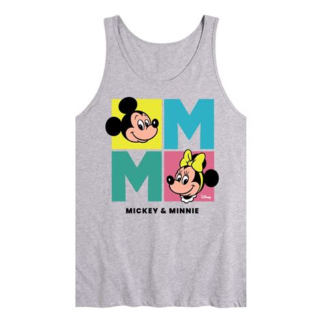 Disney Minnie Mickey Mens Jersey Tank Top