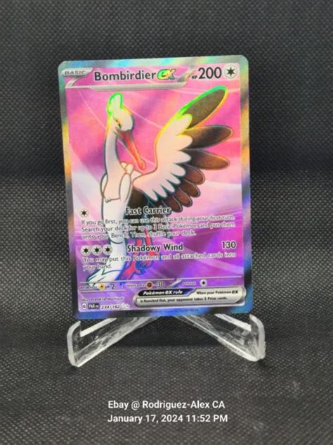 POKÉMON JCC BOMBIRDIER ex Paradox Rift 234 182 Holo Ultra Raro EUR 9 58