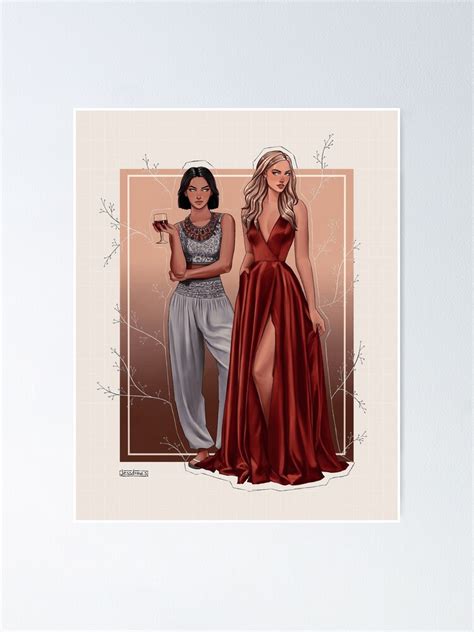 Amren And Mor Poster For Sale By Jessketchs Redbubble