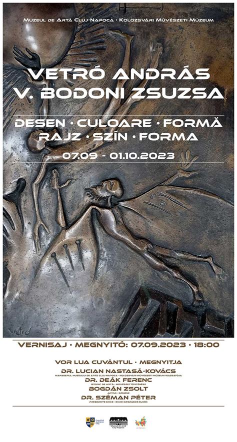 Muzeul De Arta Din Cluj Napoca Vetró András V Bodoni Zsuzsa Desen Culoare Formă