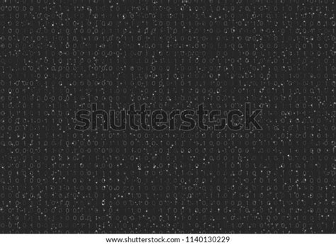 Streaming Binary Code Background Vector Illustration Stock Vector