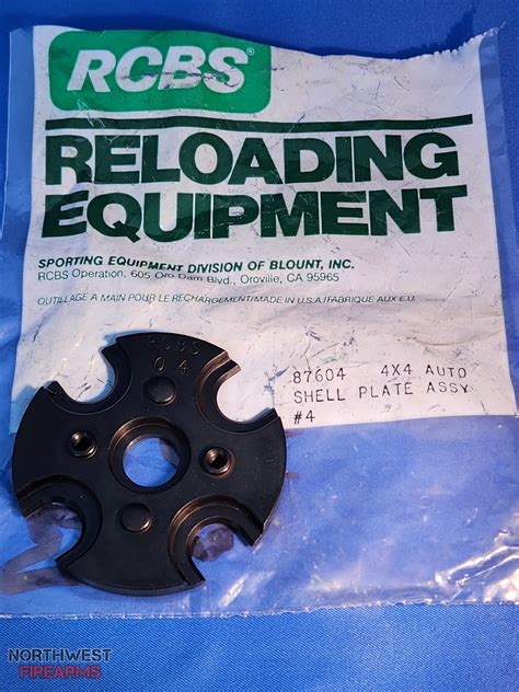 Rcbs Reloading Equipment 4 4x4 Auto Shell Plate Northwest Firearms