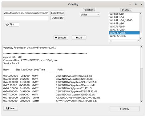 Volatility 2 Forensics Tool Gui And Cheatsheet Security Stuff