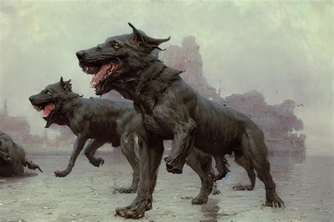 Hyperdetailed Matte Art Of Cerberus By Ilya Repin Stable Diffusion Openart