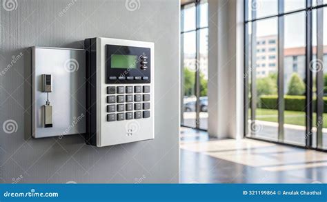 A Technician Configuring A Secure Access Control Panel In A Server Room Generative Ai Stock