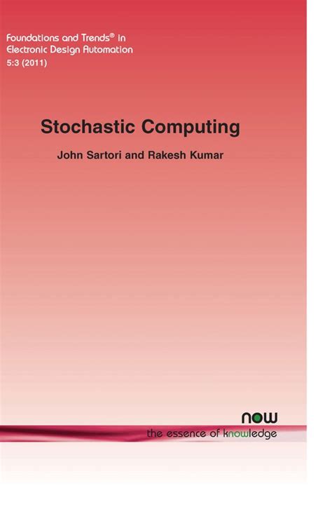Foundations And Trends In Electronic Design Automation Stochastic