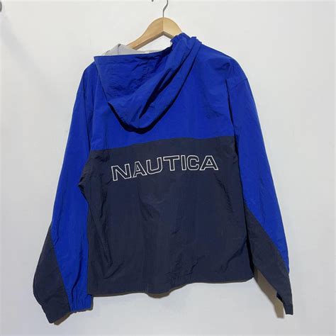 Vintage 90s Windbreaker Jacket Vintage 90s Blue Depop