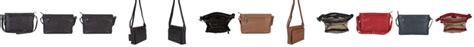Mancini Pebble Loretta Leather Crossbody Handbag With Organizer Macys