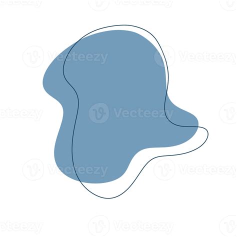 Abstract Colorful Blob Shape Modern Aesthetic Hand Drawn Illustration PNG
