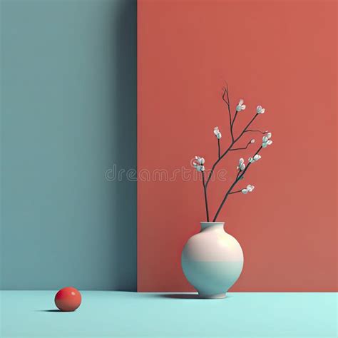 3d Render Geometric Shape 3d Studio Art Stock Illustration