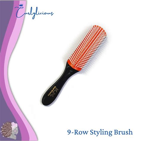 Curlylicious Styling Brush For Curly Hair Cgm Approved Denman Brush