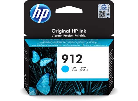 HP 912 Cyan Original Ink Cartridge - HP Store Switzerland