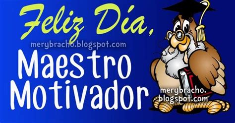 Tarjeta De Feliz Día Maestro Motivador Entre Poemas Cristianos
