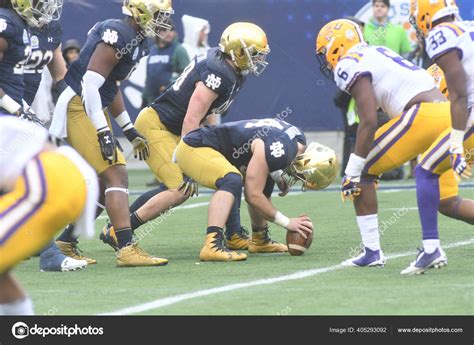 Notre Dame Face Lsu Citrus Bowl Camping World Stadium Orlando — Stock