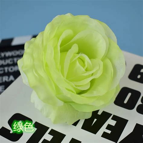 도매 인공 장미 꽃 머리 Diy 실크 꽃 장미 머리 장식 장미 꽃 머리 Buy 직경 11cm 실크 장미 꽃 머리 결혼식 장식