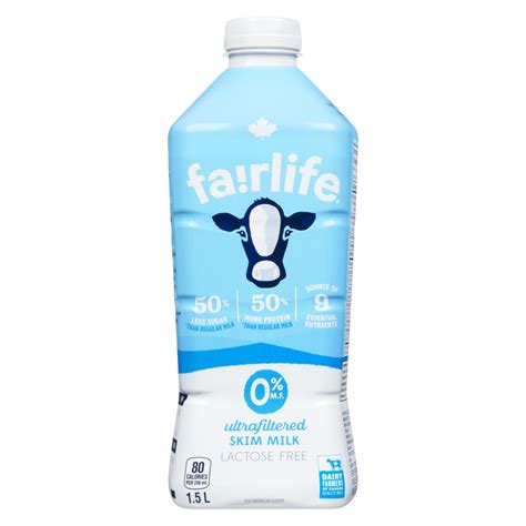 Fairlife Lactose Free Ultrafiltered Skim Milk 0 Mf 15l Canadian