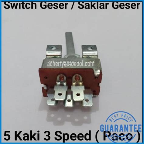 Jual SAKLAR GESER UNIVERSAL AC MOBIL 5 KAKI 3 SPEED SWITCH GESER PACO