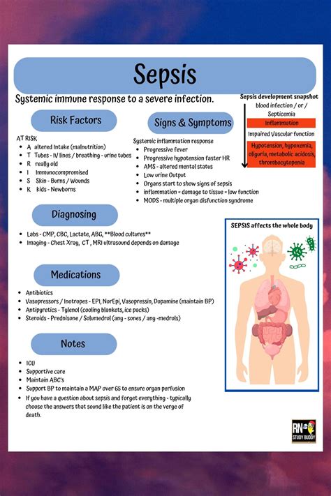 Nursing School Notes Medsurg Septic Shock Pathophysiology Made Easy